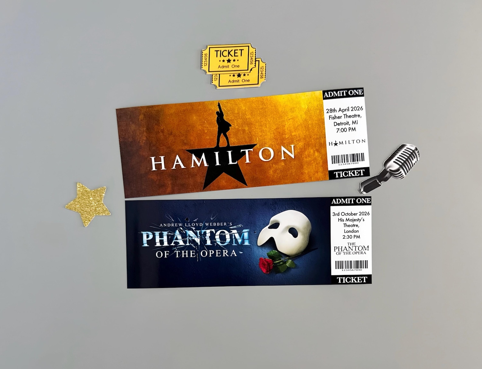 Personalised Theatre Ticket | Show | Musical Theatre | Memorabilia ...