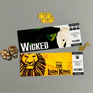 Personalised Theatre Ticket | Show | Musical Theatre | Memorabilia ...