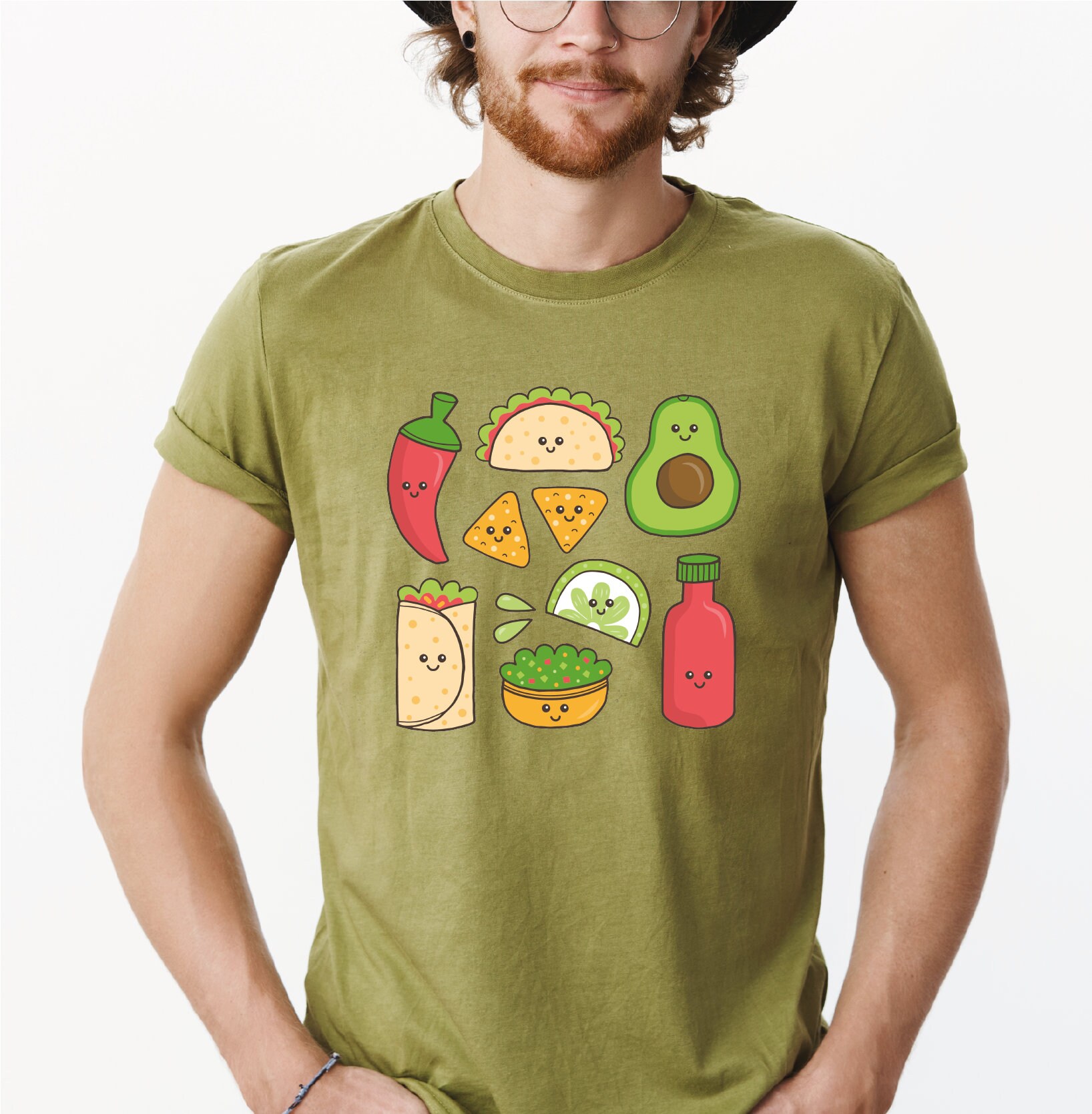 Mexican Food SVG PNG Kawaii Mexican Food Clipart Street Food - Etsy