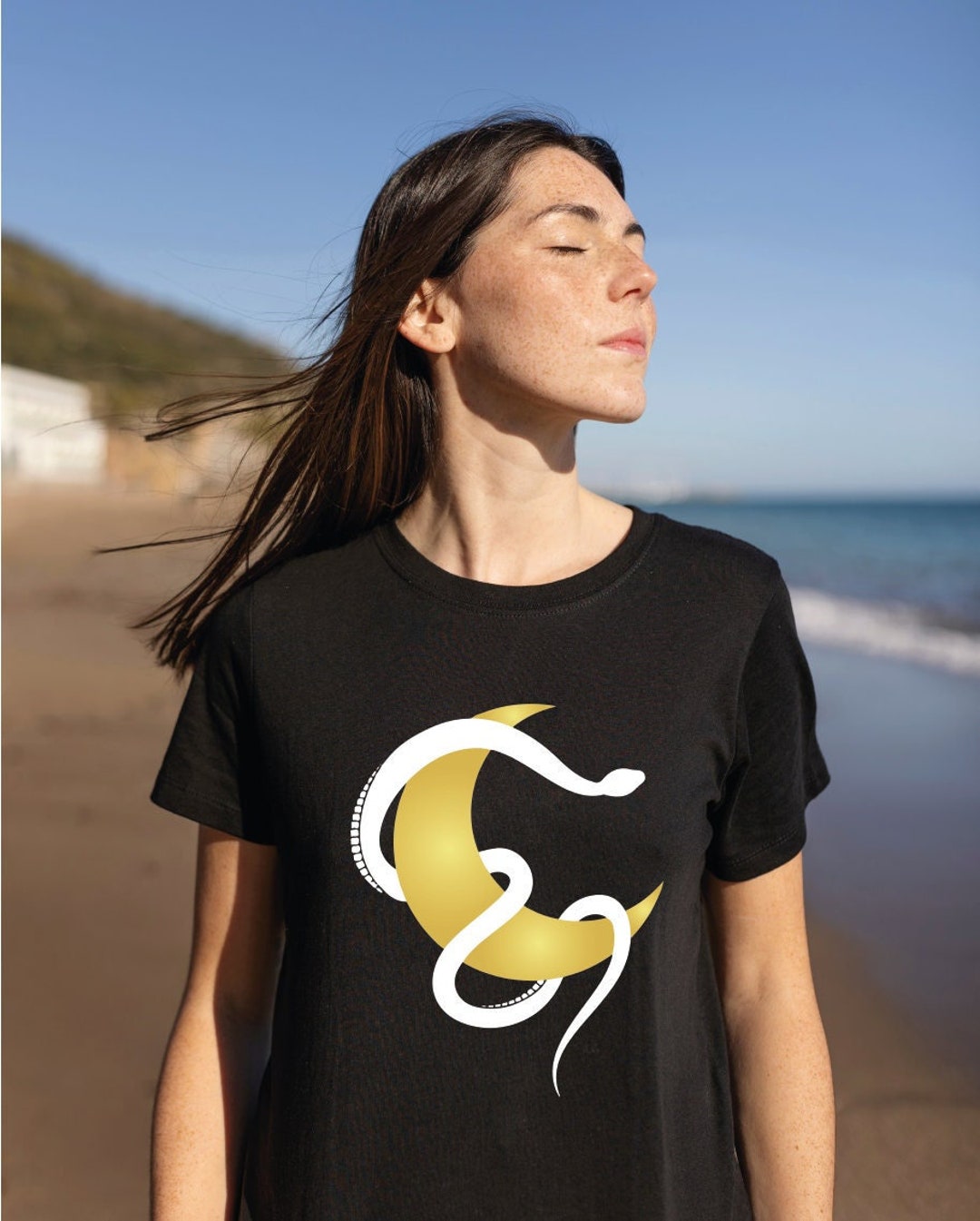 Gold Moon Snake SVG PNG, Celestial Moon Png, Snake Png, Mystical Snake ...