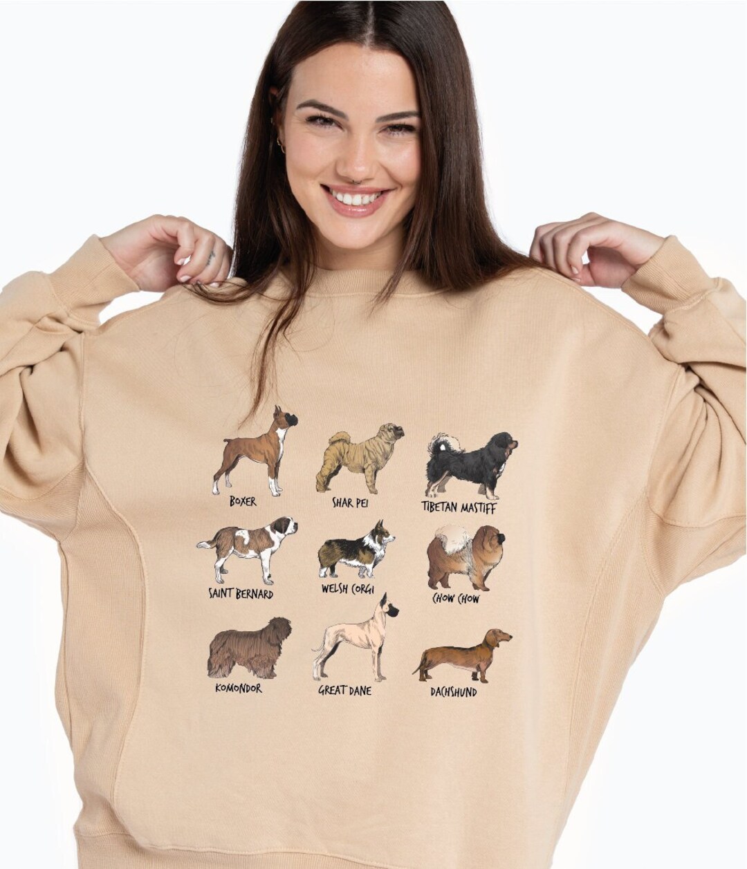 Razas de perros dibujadas a mano SVG PNG, Diseño de raza de perro svg ...