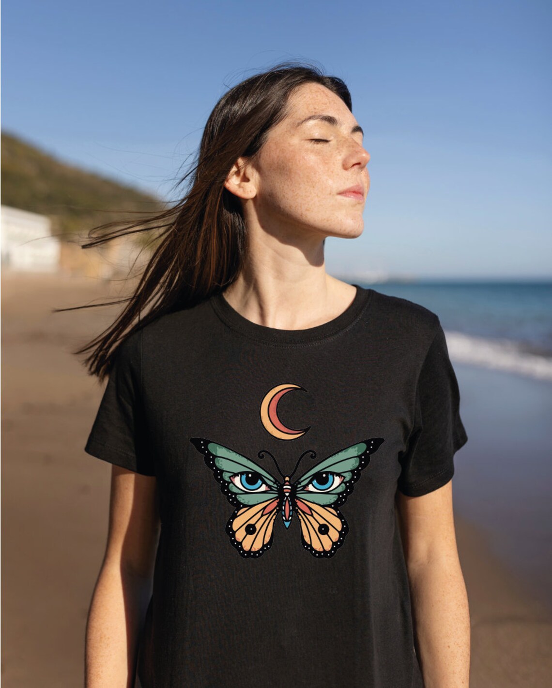 Luna Butterfly PNG, Butterfly Clipart, Retro Butterfly Png, Handdrawn ...