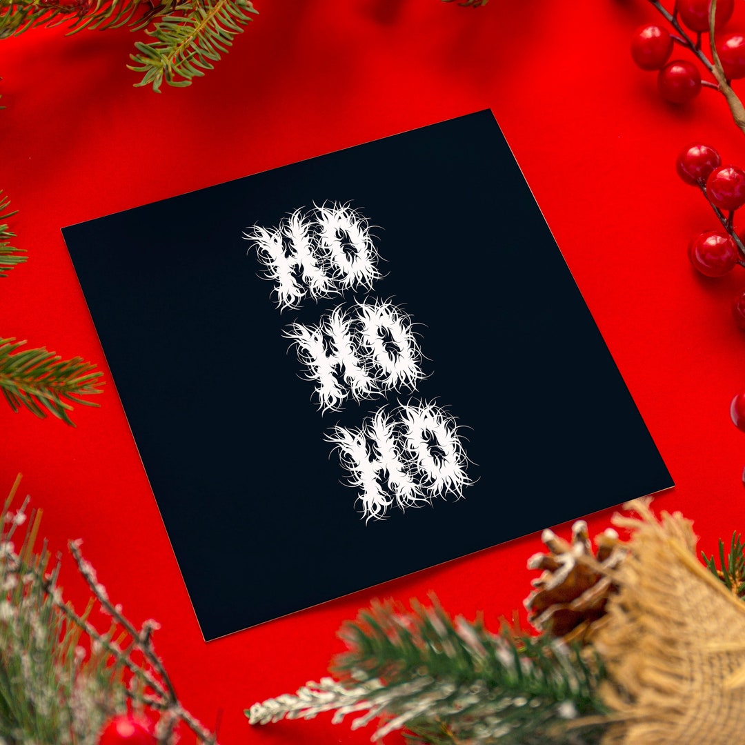 Christmas Card Hohoho – Heavy Metal Christmas Card Death Metal Gift ...