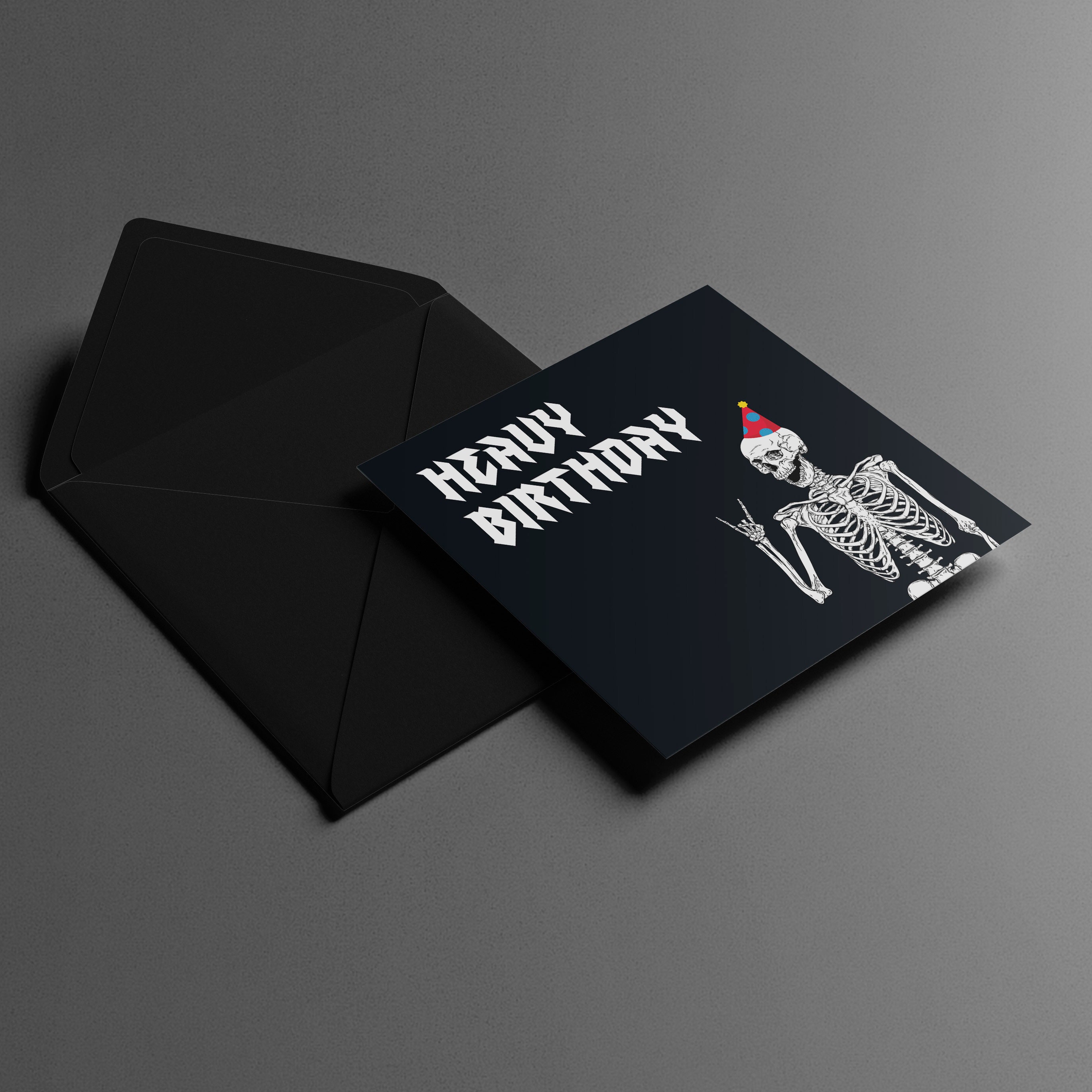 Birthday Card Heavy Birthday Heavy Metal Birthday Card Rocknroll Gift ...