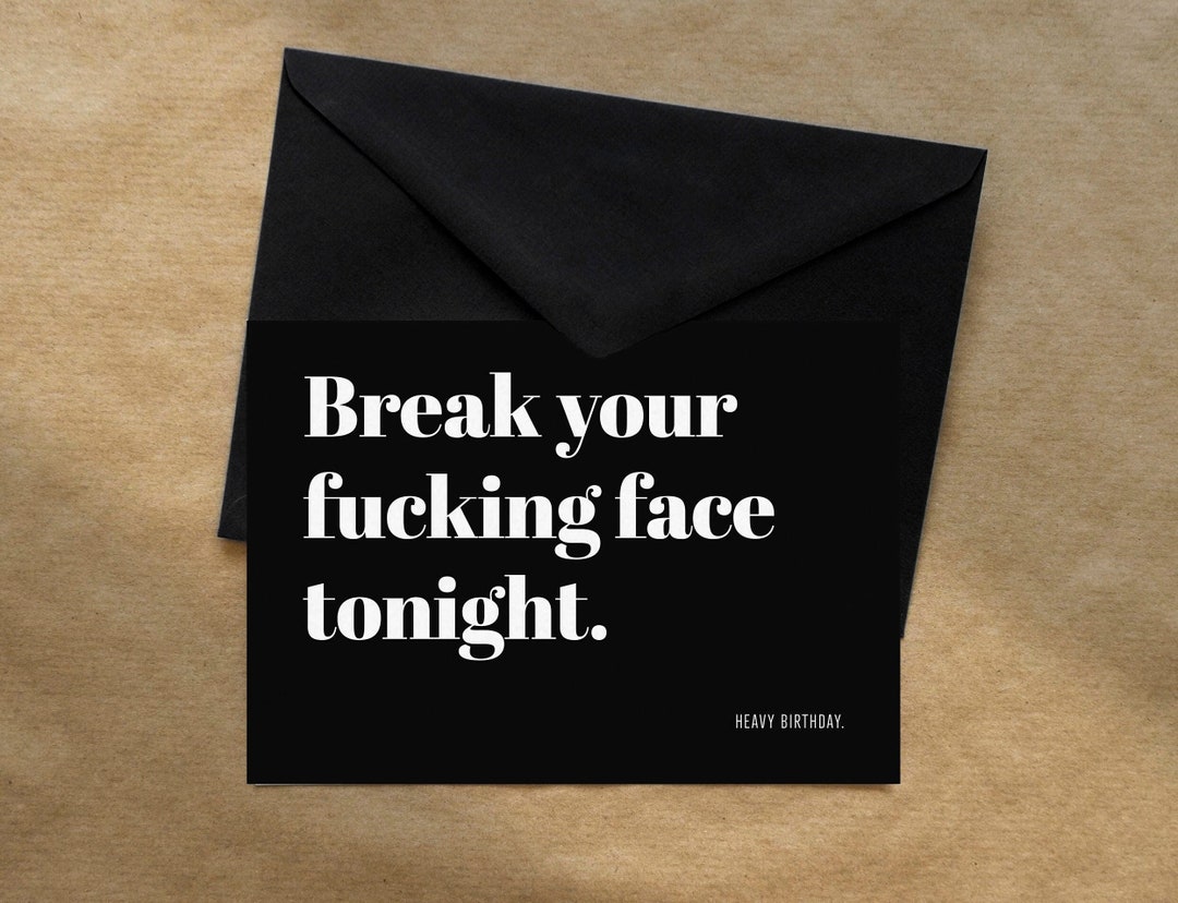 Heavy Birthday Birthday Card Funny Heavy Metal Birthday Card Rocknroll ...