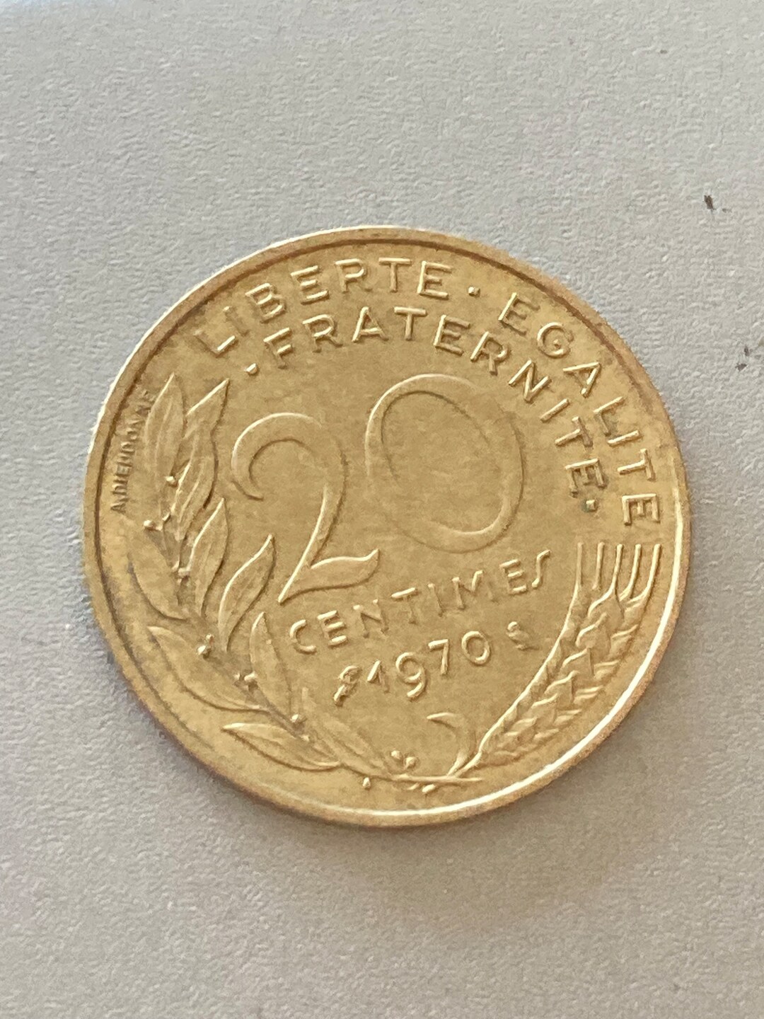 Coin Coins Circulation Coin France 20 Centimes 1970 - Etsy