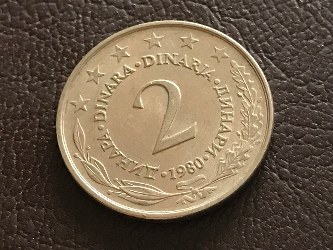 Coins Circulation Coin Yugoslavia 2 Dinar 1980 - Etsy
