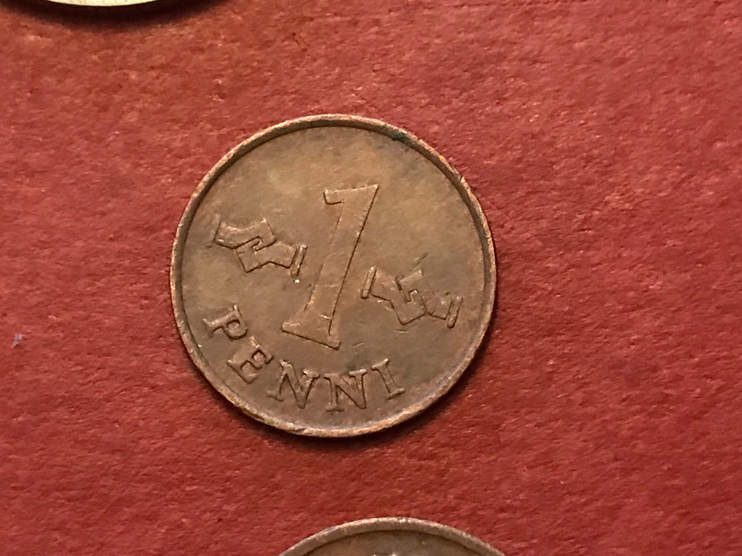 Coins Circulation Coin Finland 1 Penni 1964 - Etsy