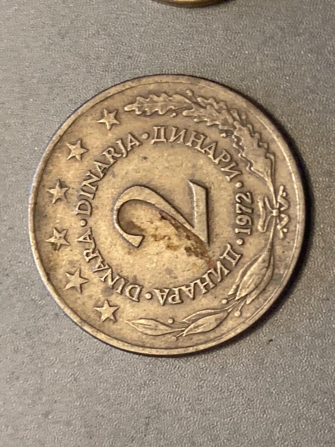 Moneda Monedas Circulación Moneda Yugoslavia 2 Dinar 1972 - Etsy México