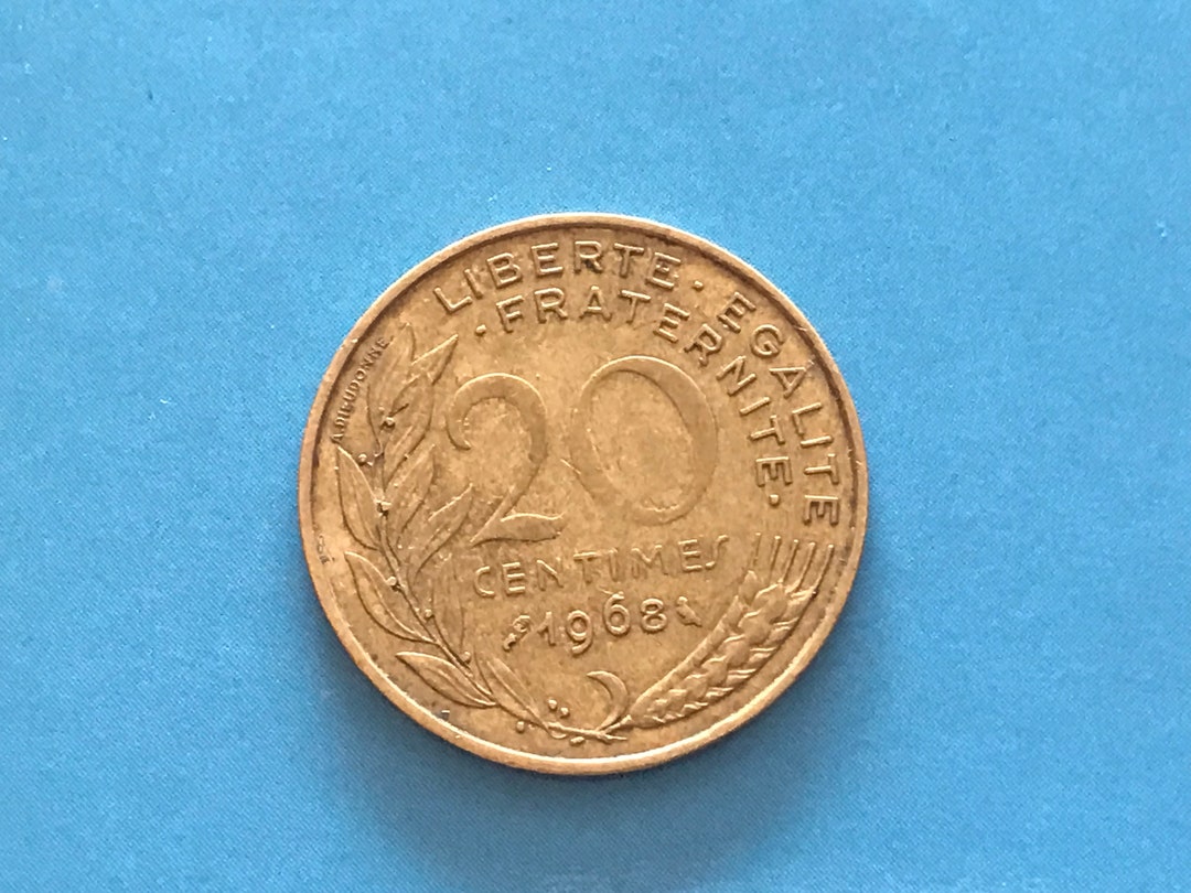 Coins Circulation Coin France 20 Centimes 1968 - Etsy