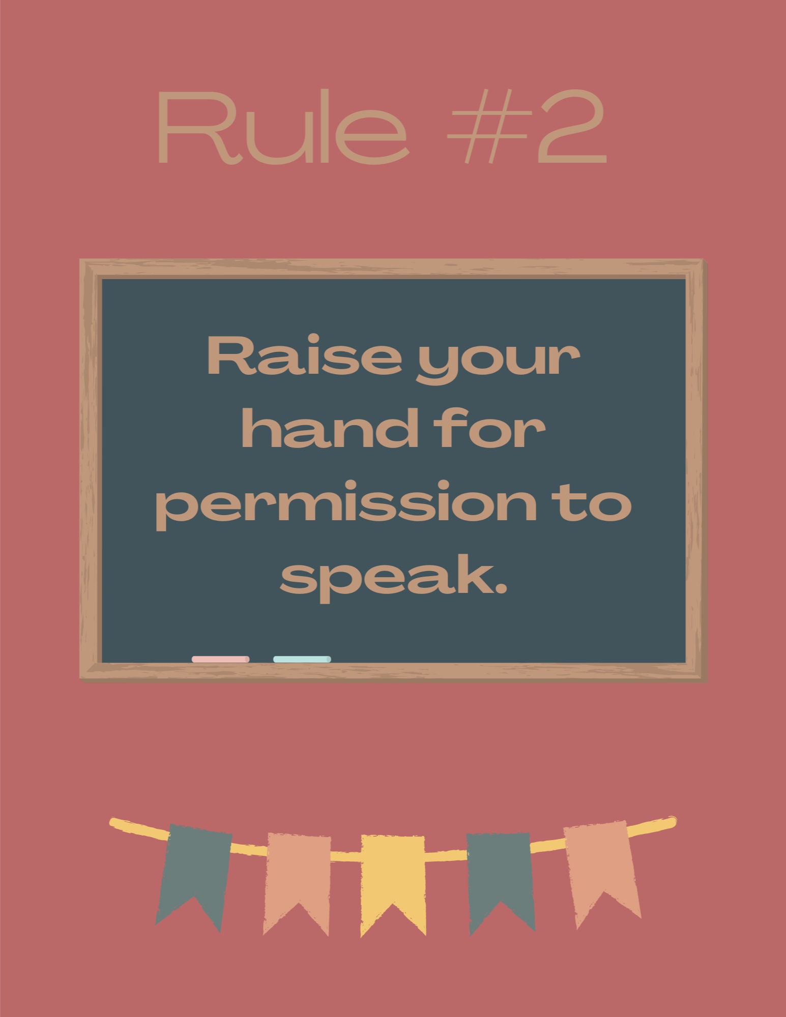 Reglas del aula imprimibles dos opciones de color - Etsy México