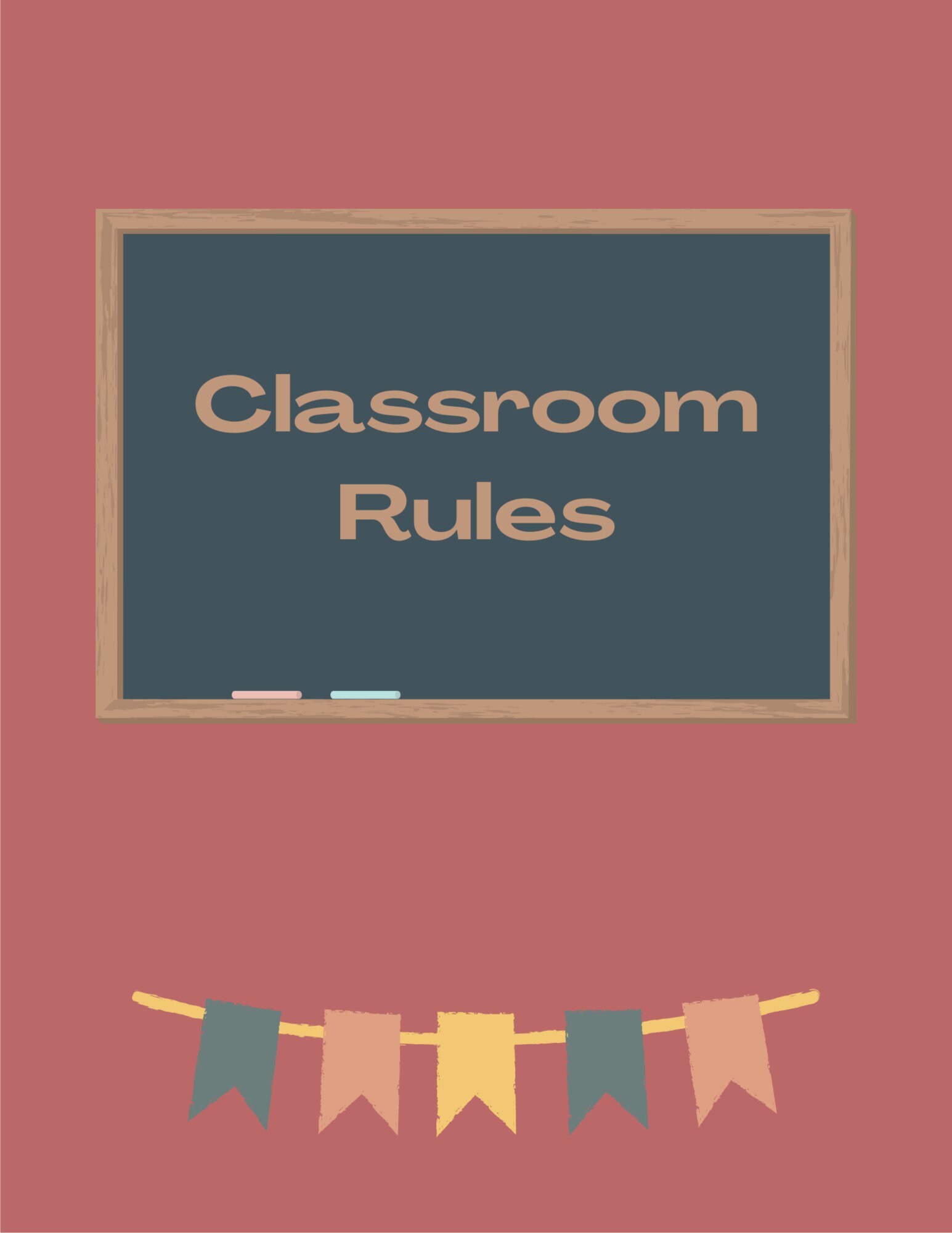 Classroom Rules Printables Two Color Choices - Etsy