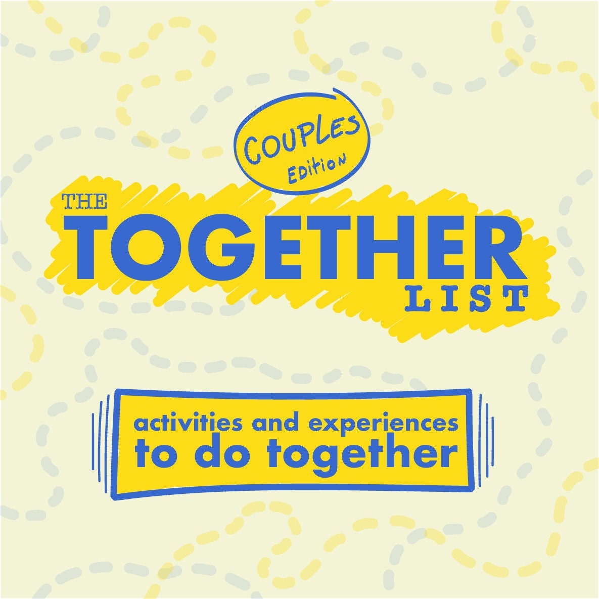 Together List for Couples Date Ideas Activities to Do Together in 2023 ...