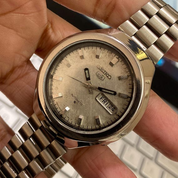 Vintage 1988 Seiko 5 Automatic 6309-7060 Day-Date Jap… - Gem