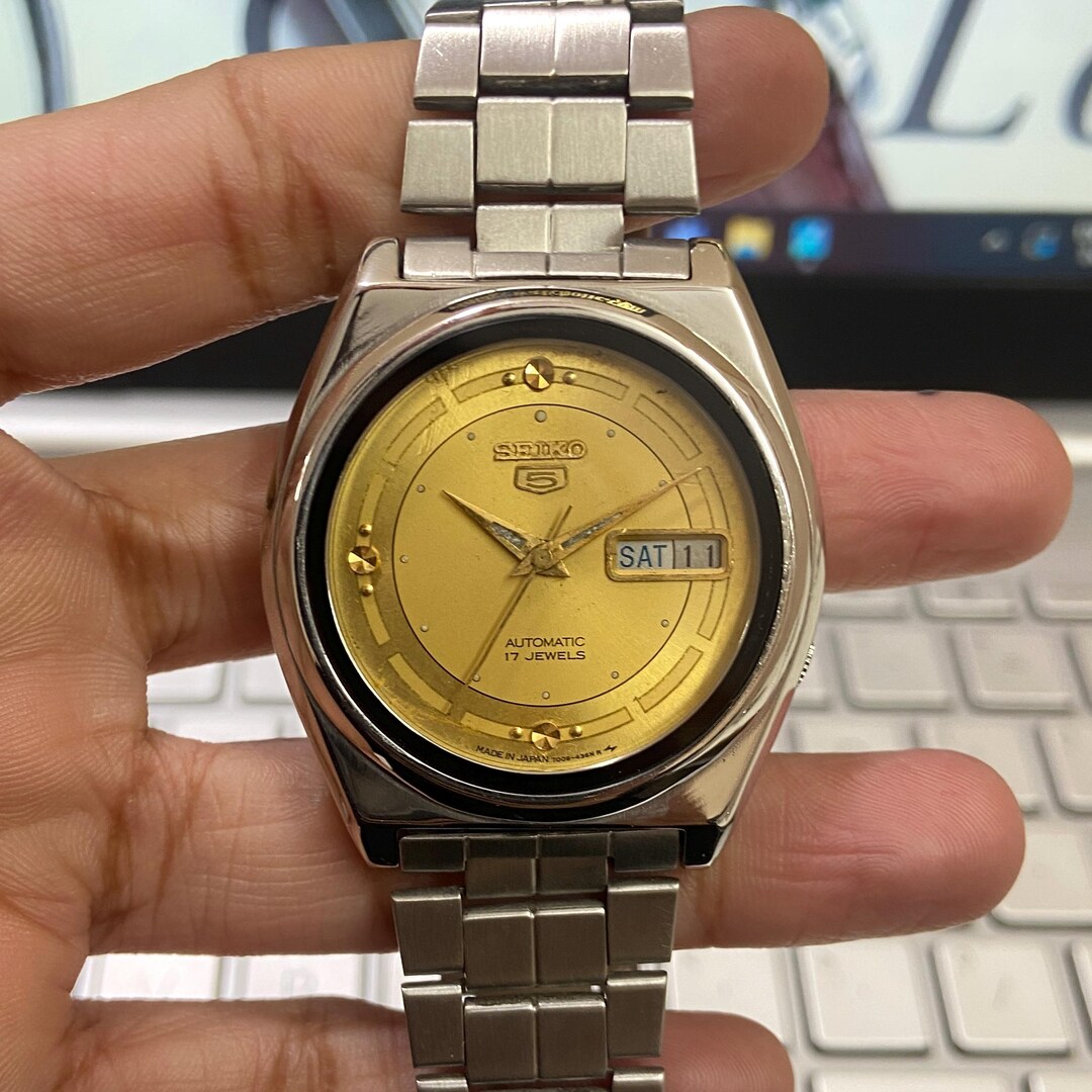 Vintage 1988 Seiko 5 Automatic 7009-876A Day-date Japanese Men's Wrist Watch GW28 - Etsy