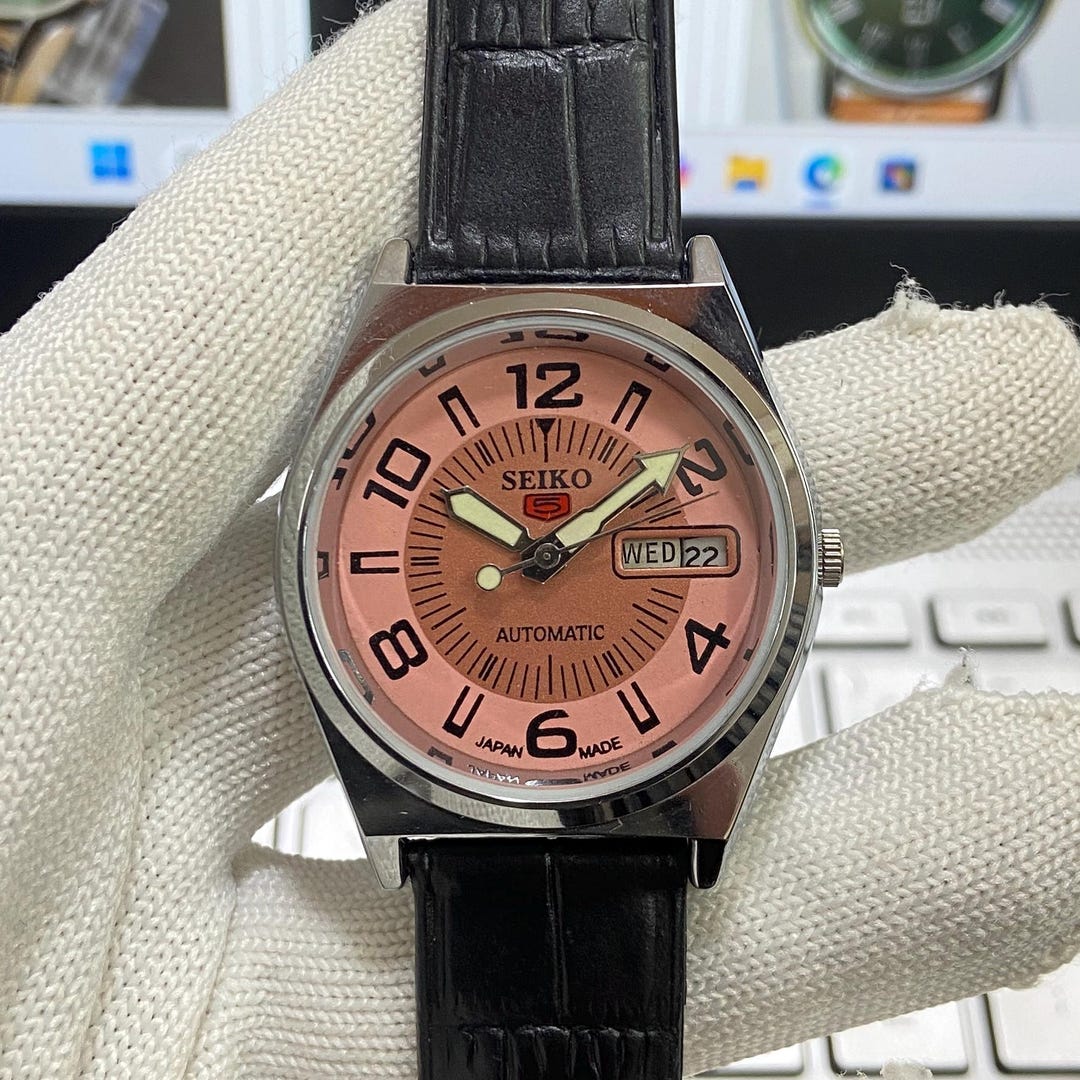Vintage Refurbish Seiko 5 Automatic 6309 17 Jewels Japan Men's Day/date ...