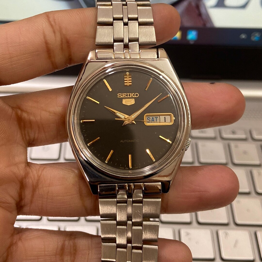 Vintage 1994 Seiko 5 Automatic 7009-876A Day-date Japanese Men's Wrist Watch GW22 - Etsy