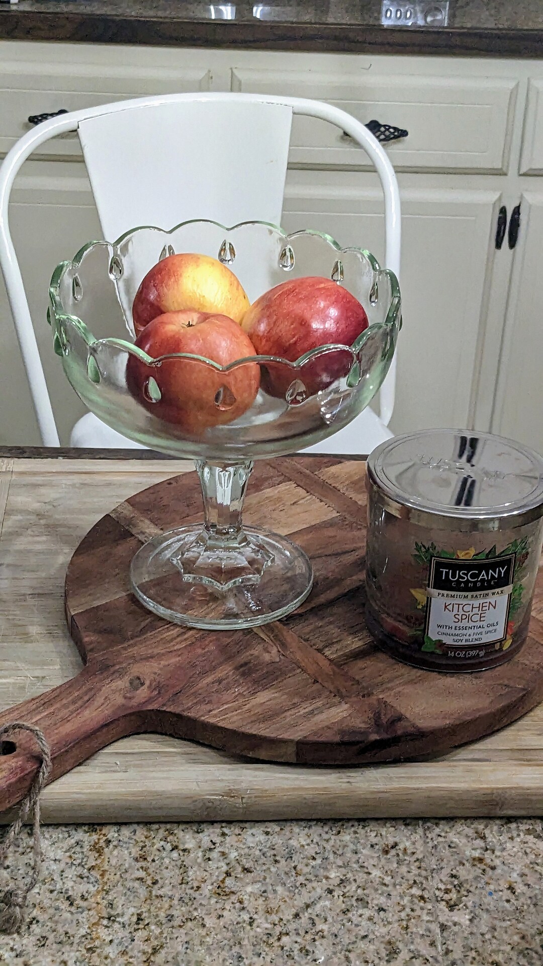 Teardrop Pedestal Compote Bowl Clear Indiana Glass Co. Fruit Bowl ...
