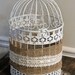 Vintage Metal Ornate White Bird Cage-decorative Patio-garden-outdoor ...