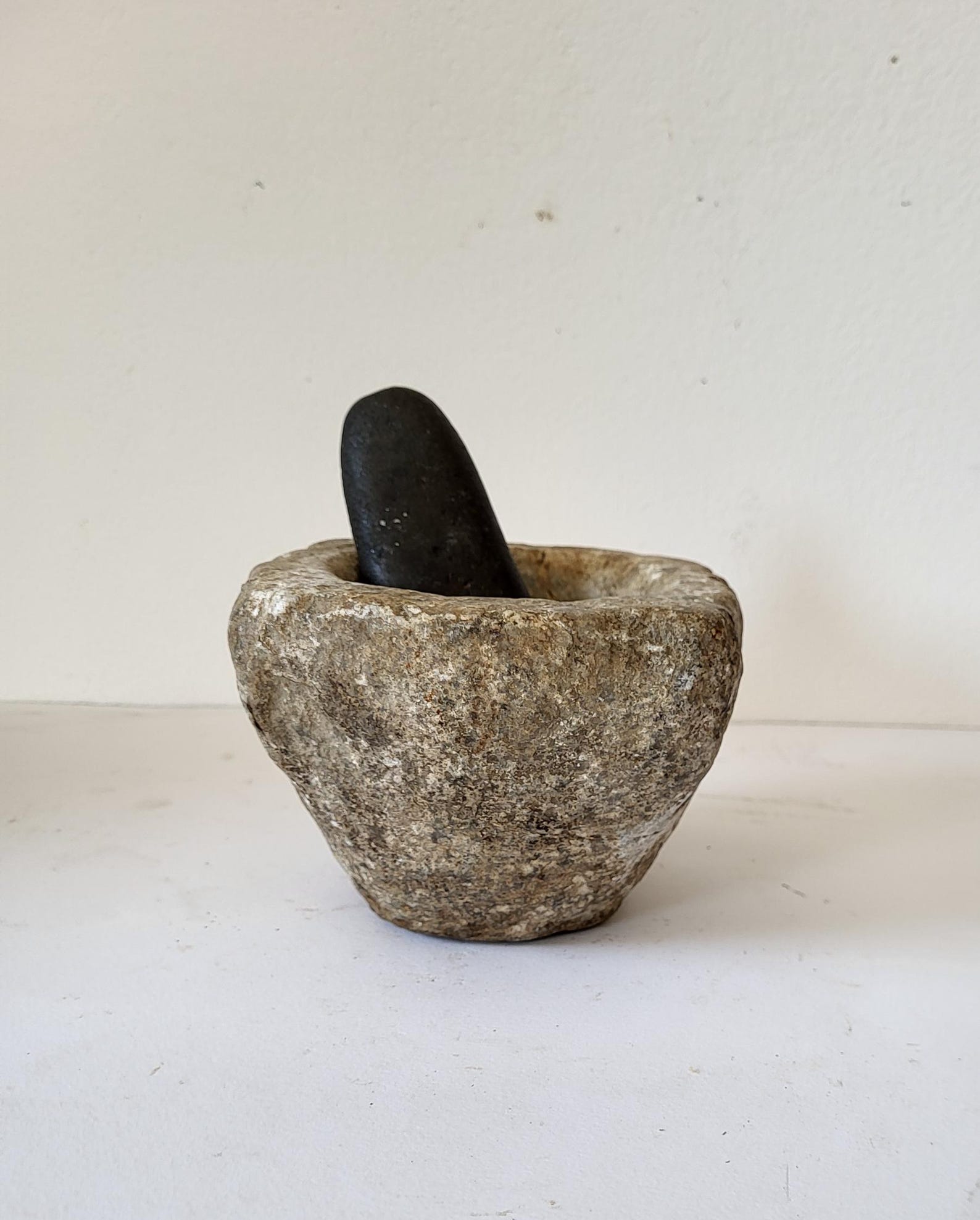 Antique Greek Marble Mortar and Pestle, Late 19th Century Marble Mortar ...