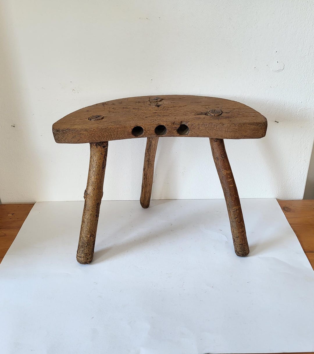 Antique Primitive Rustic Milking Stool - Etsy