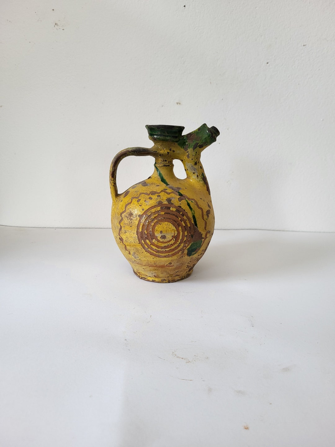 Antique Greek Pitcher, Antique Olive Oil Pitcher - Etsy