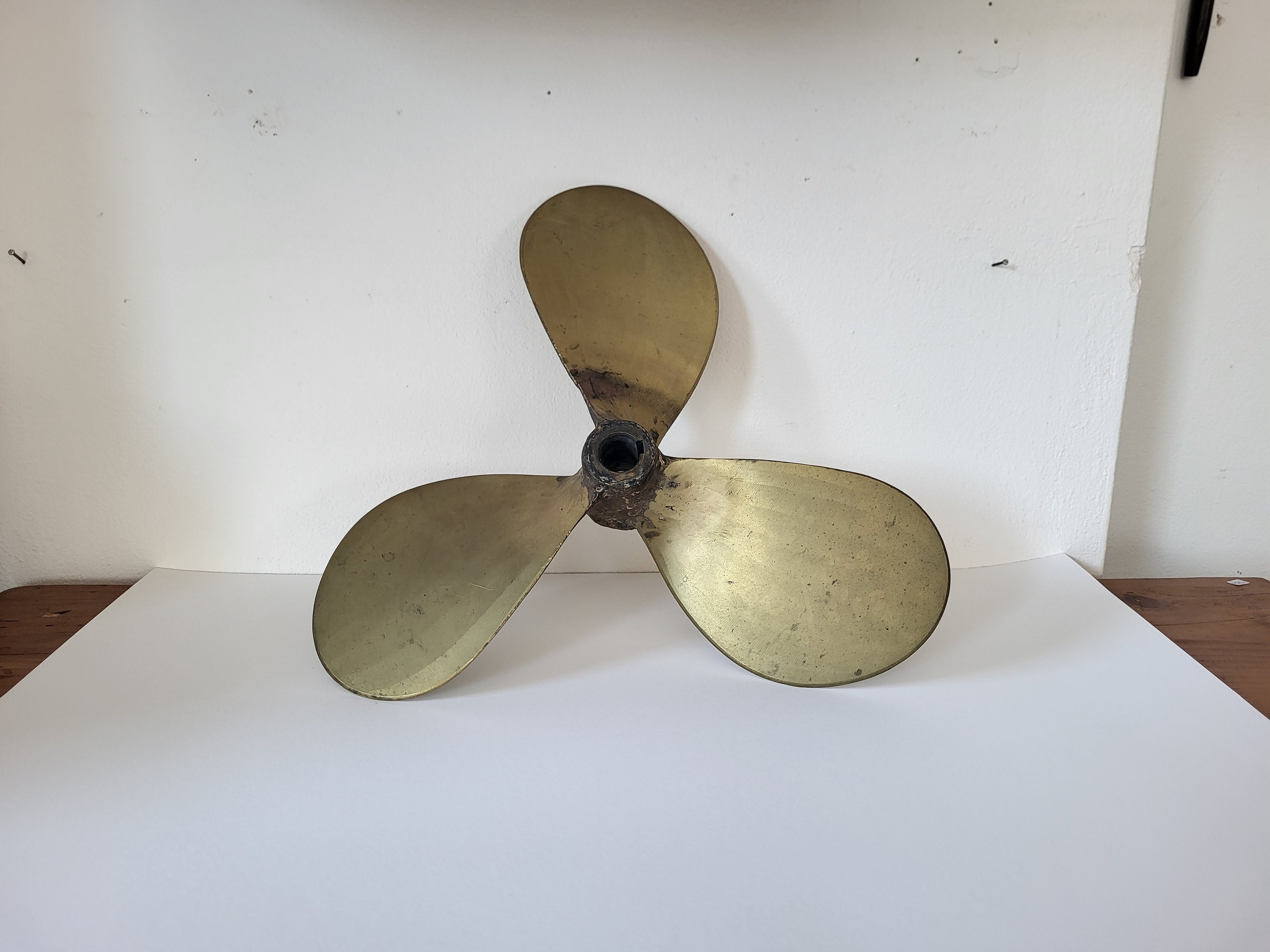 Vintage Greek Brass Boat Propeller - Etsy
