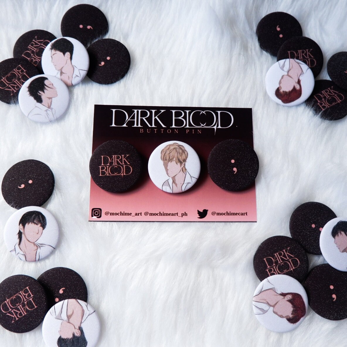 ENHYPEN Dark Blood Button Pin by Mochimeart - Etsy