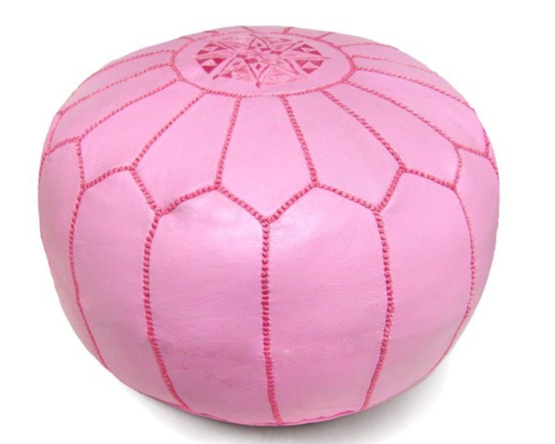 Small Moroccan Pouf Rose Color Home Decoration Ottoman Poufs Pouf ...