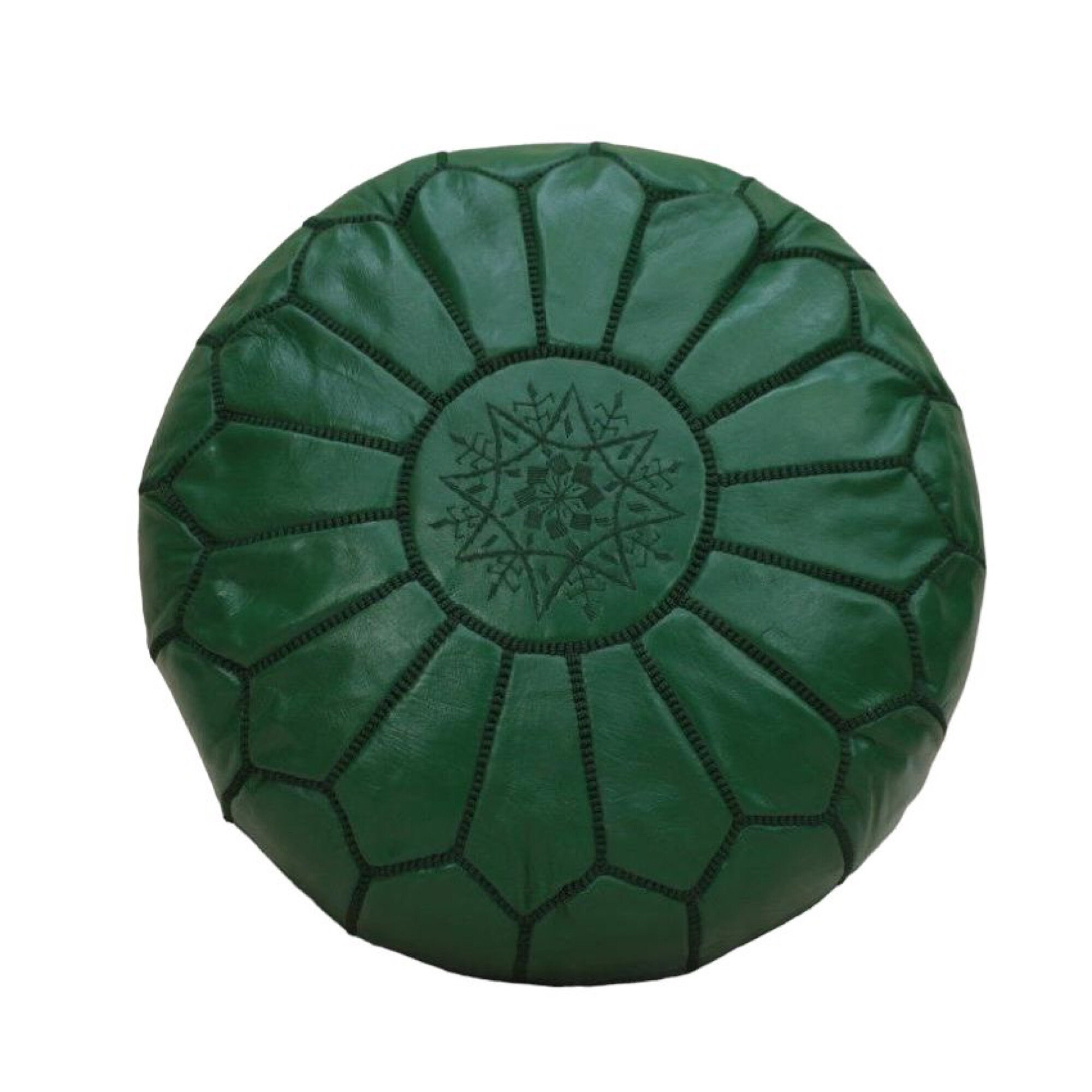Small Moroccan Pouf Green Color Home Decoration Ottoman Poufs Pouf ...