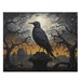 Horror Puzzle | Raven Over the Cemetery: Dark Art Jigsaw | Inspired by ...