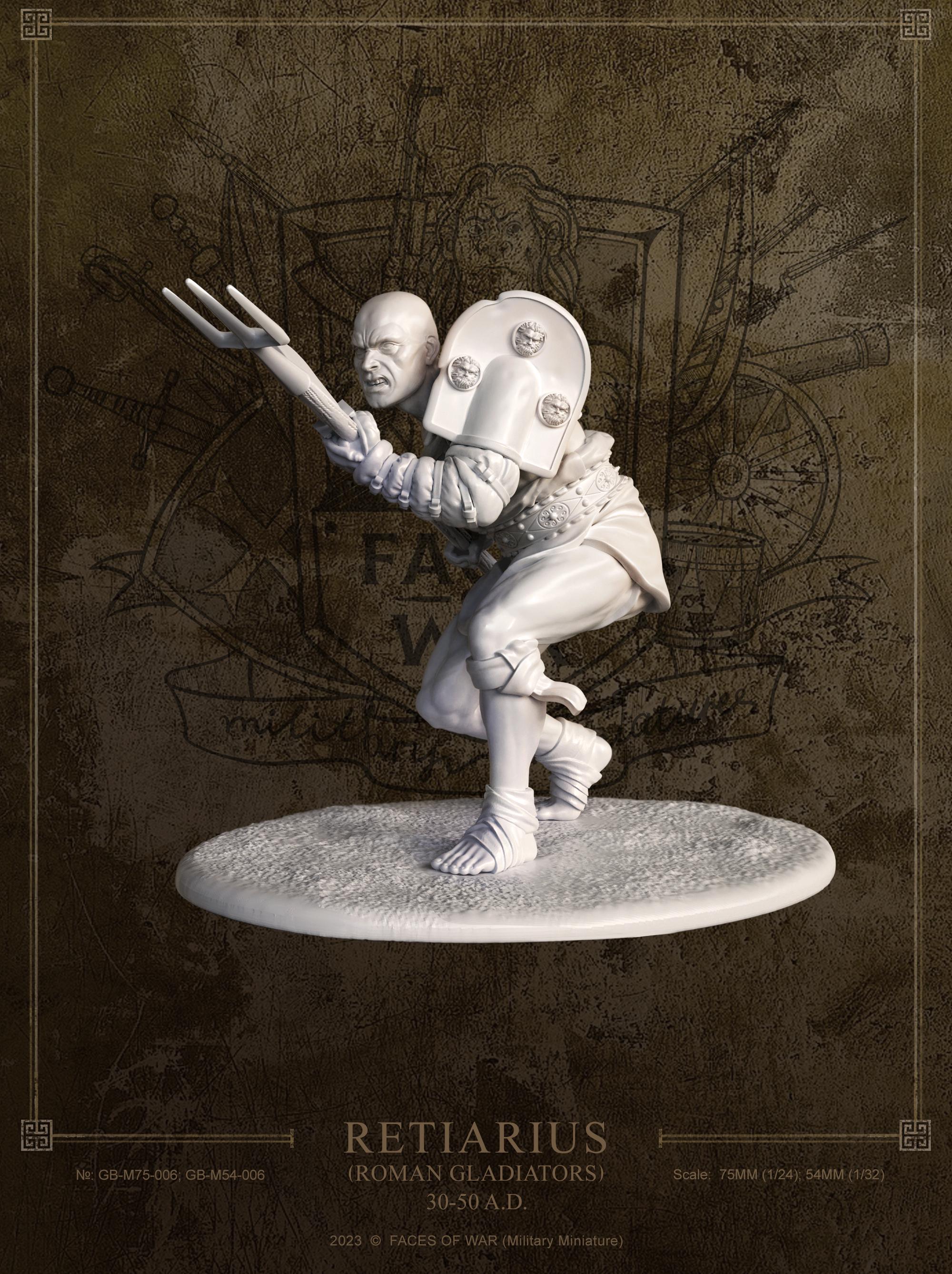 Retiarius Gladiators of Rome (military Miniature) Premium High Quality ...