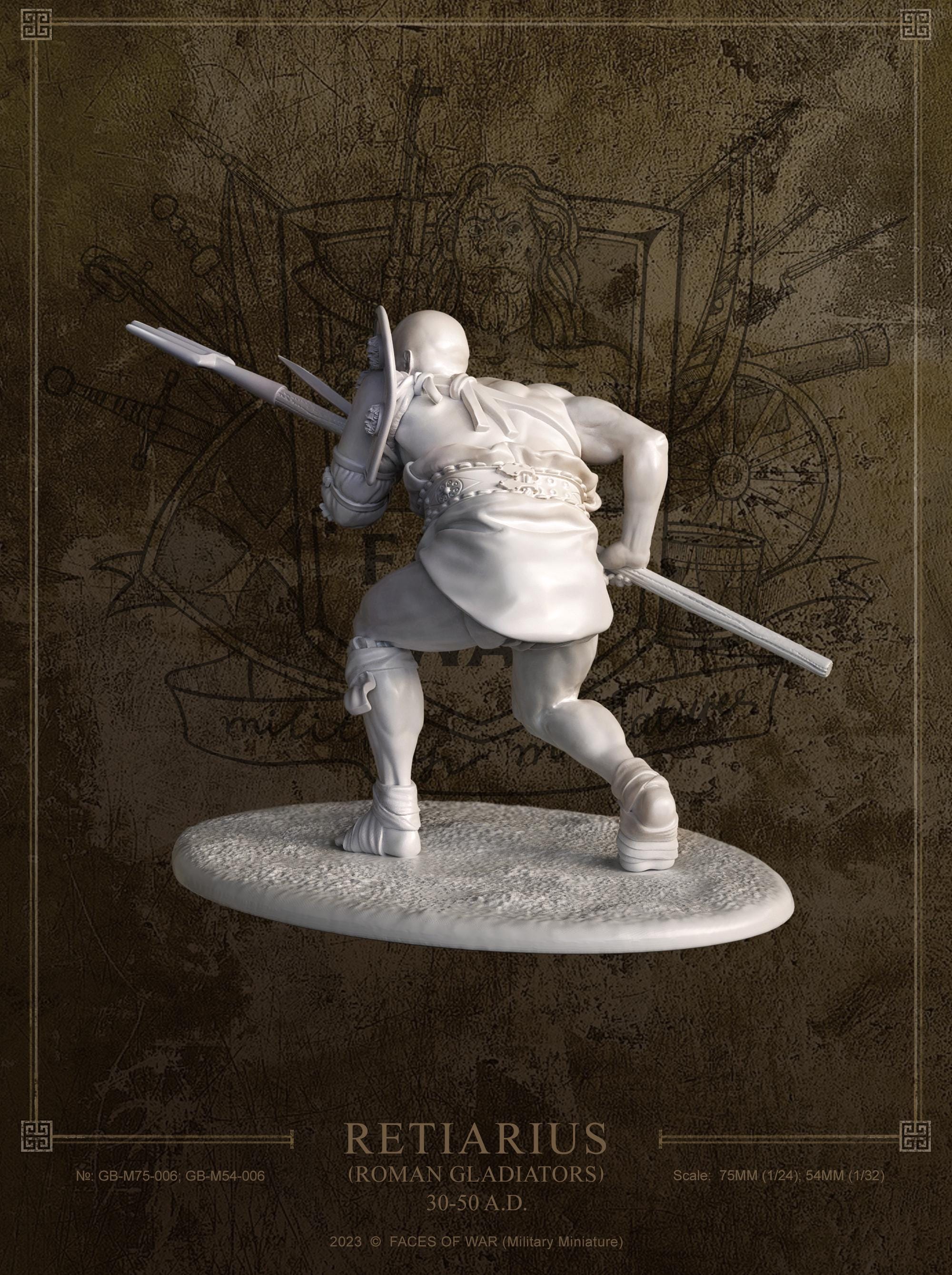 Retiarius Gladiators of Rome (military Miniature) Premium High Quality ...