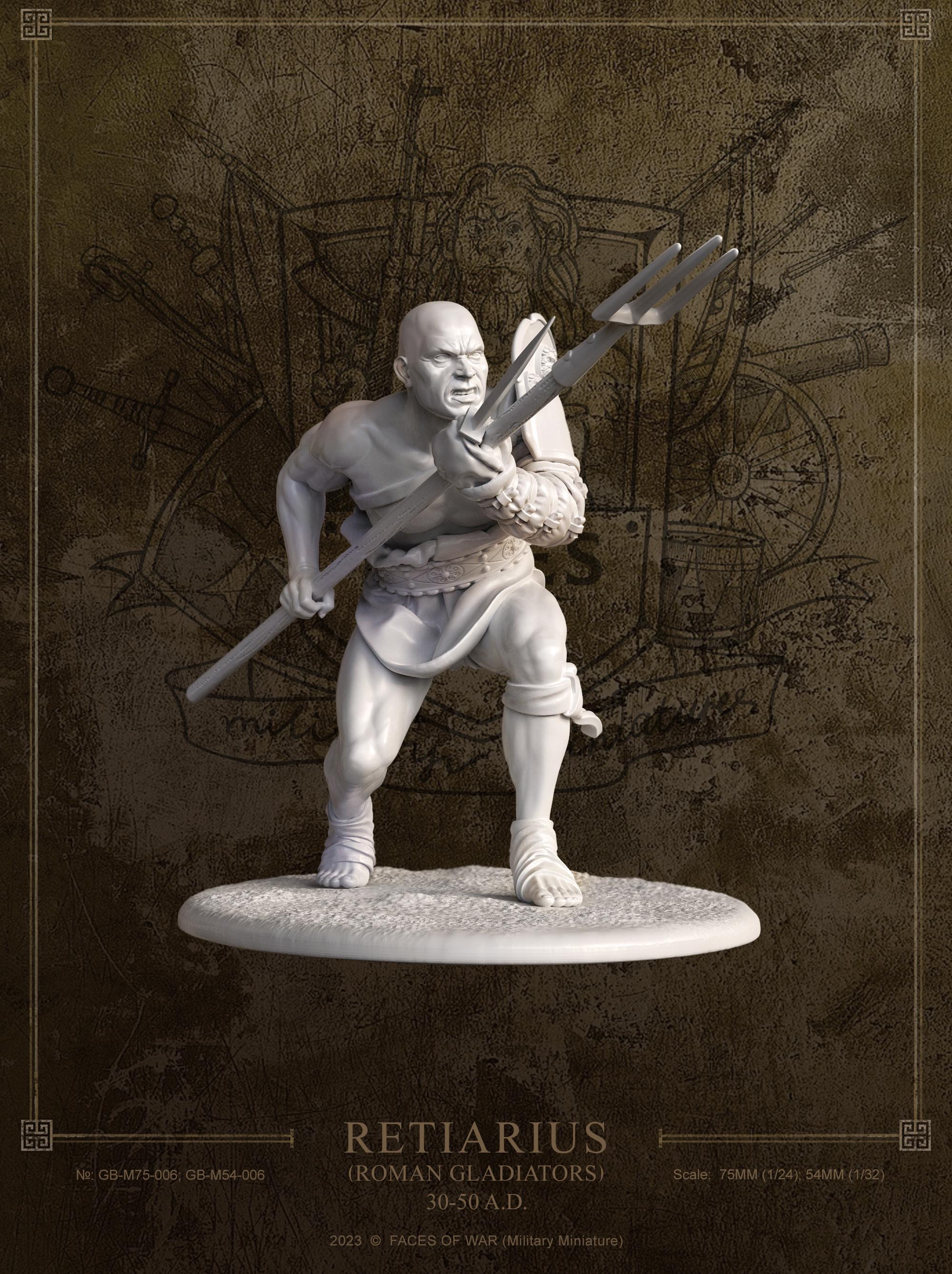 Retiarius Gladiators of Rome (military Miniature) Premium High Quality ...