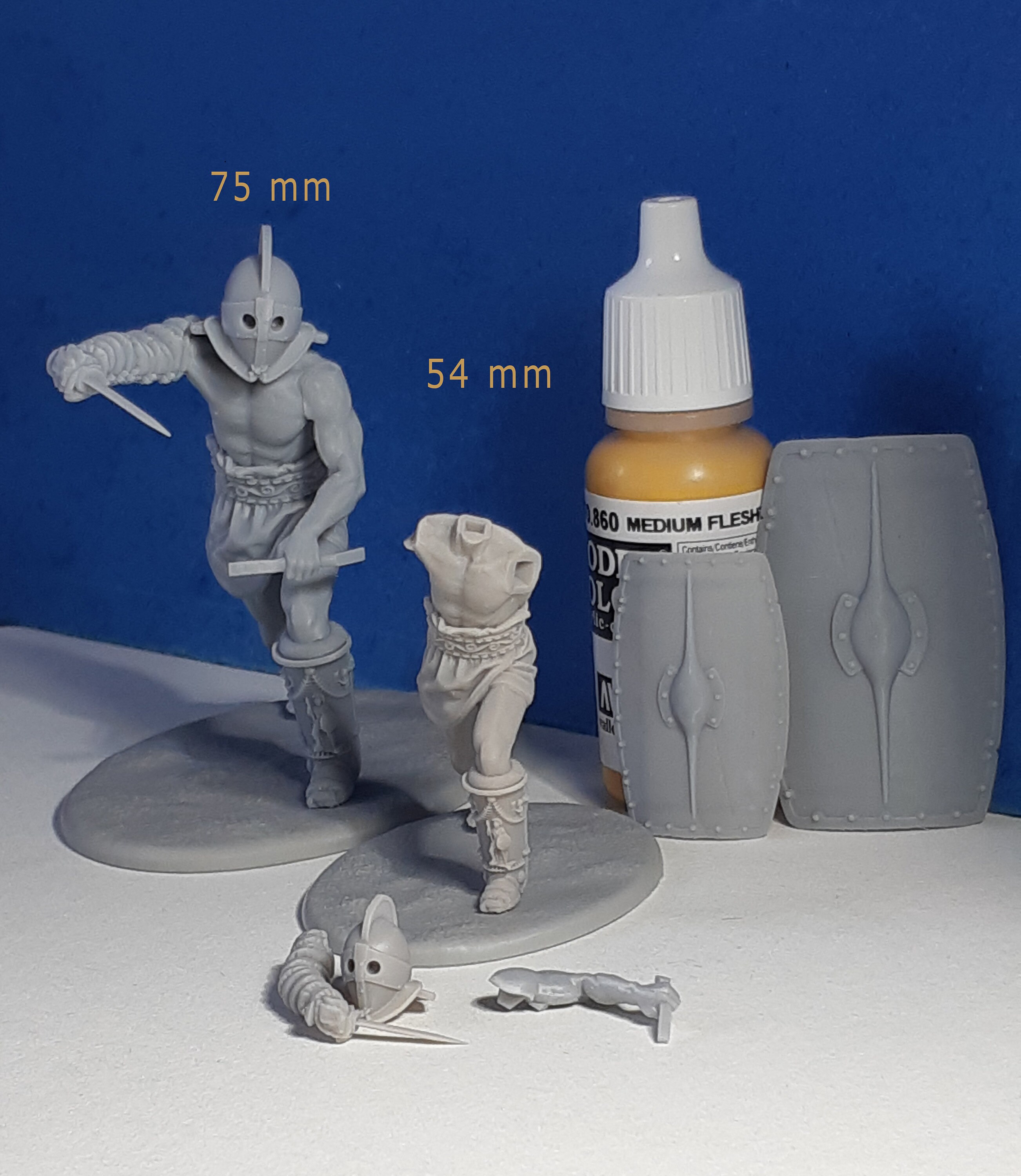 Secutor Gladiators of Rome military Miniature High Quality Resin Model ...