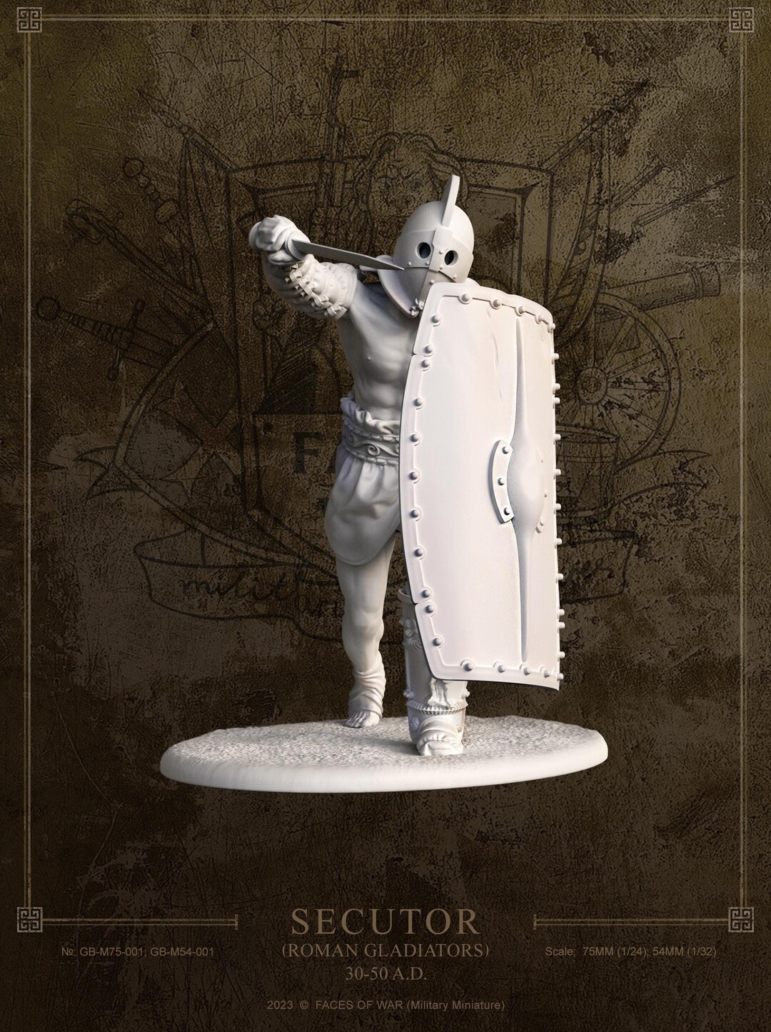 Secutor Gladiators of Rome (military Miniature) High Quality Resin ...