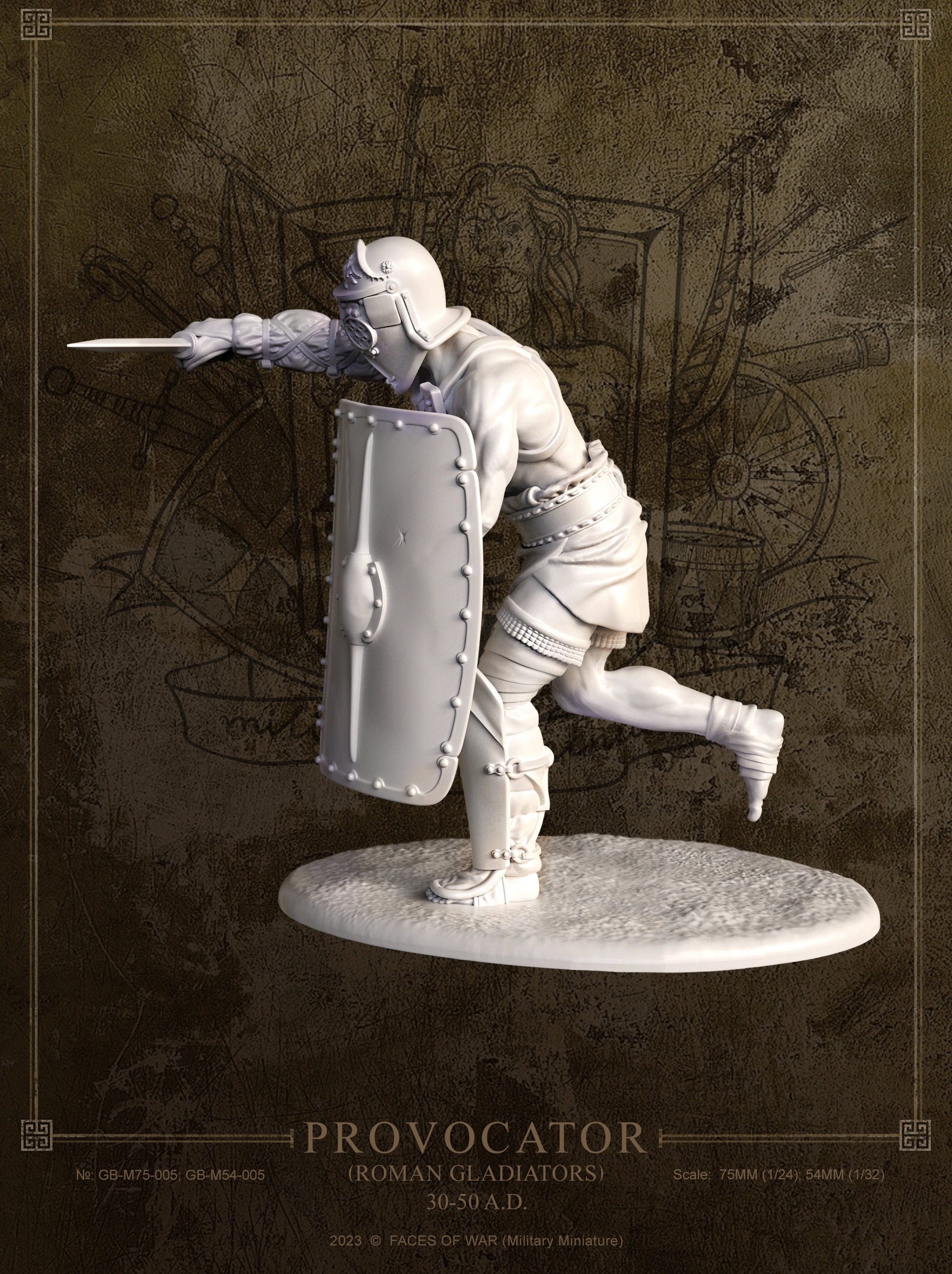 Provocator Gladiators of Rome (military Miniature) Premium High Quality ...