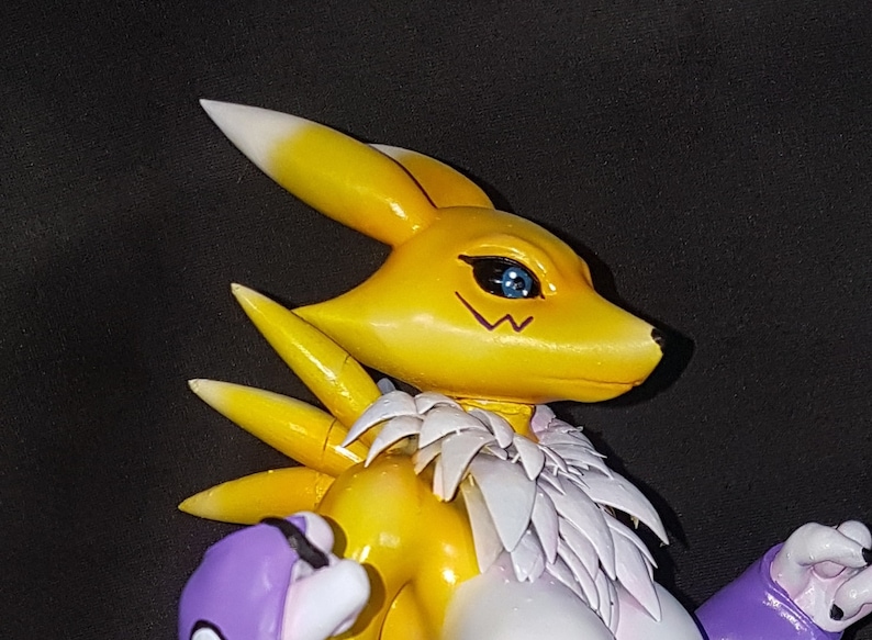 Renamon Digimon Furry 3D Print Paint Commission Figurine - Etsy México