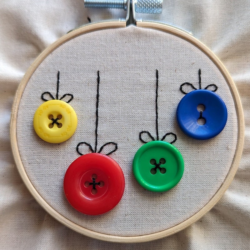 Button Embroidery - Etsy