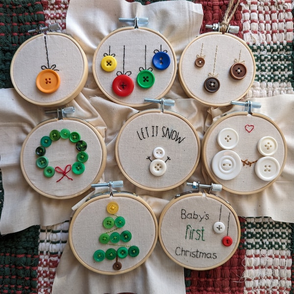 Button Ornaments - Etsy