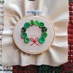 Individual Embroidered Button 3" Hoops | Finished Button Embroidery ...