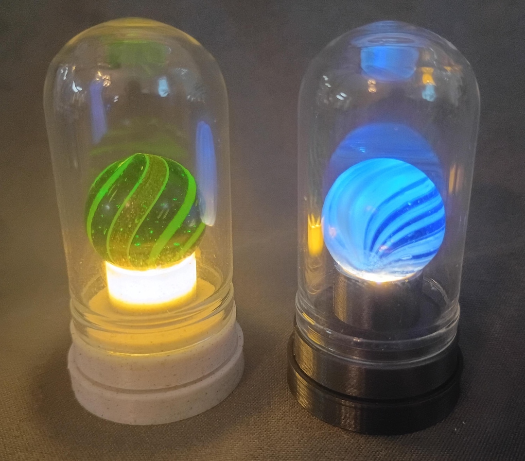 Light-up Glass Dome Marble Display for Marbles up to .8! - Etsy