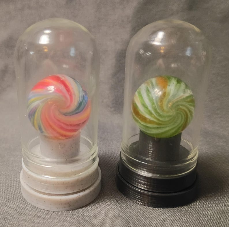 Light-up Glass Dome Marble Display for Marbles up to .8! - Etsy
