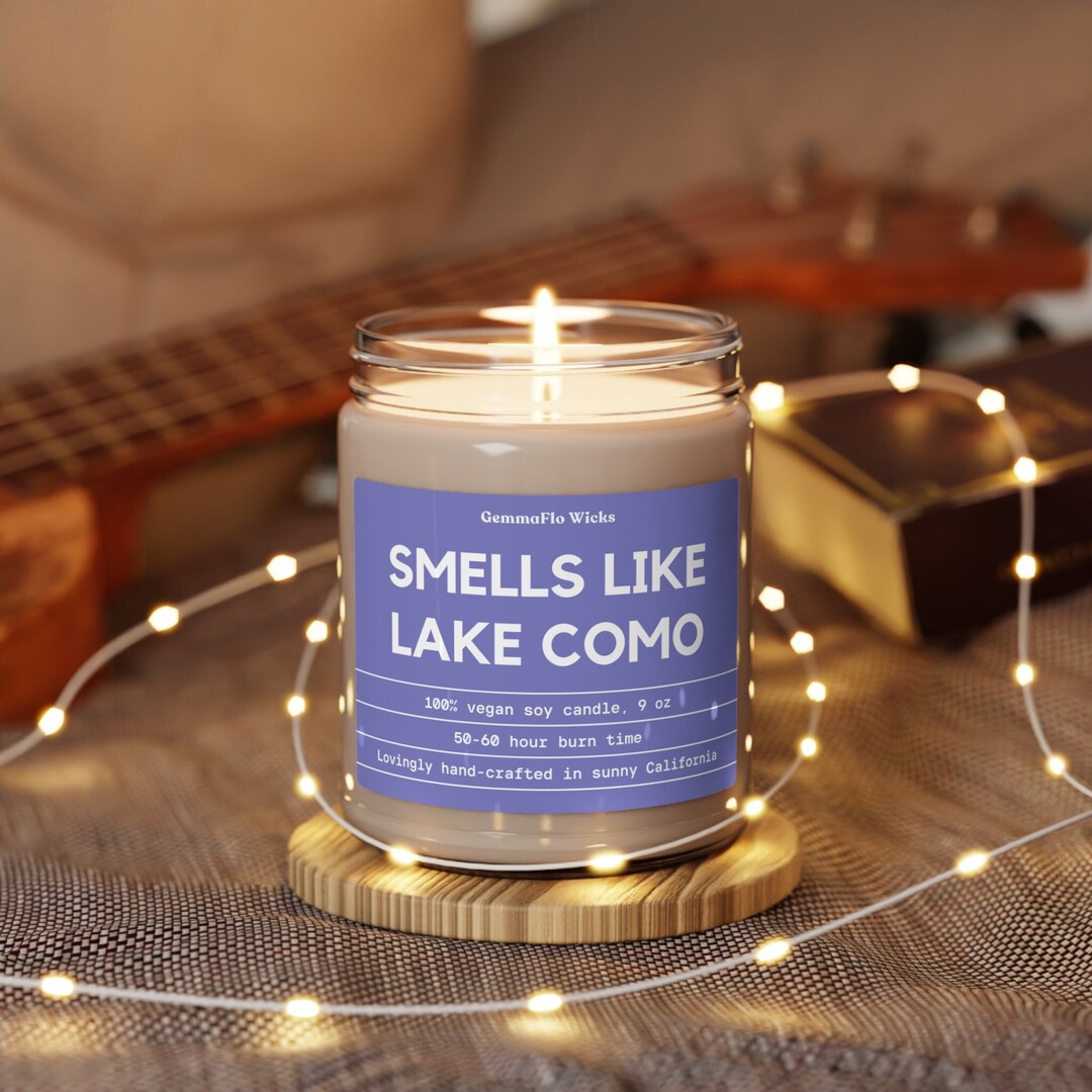 Smells Like Lake Como Candle Home Decor Gift for Her Wedding ...