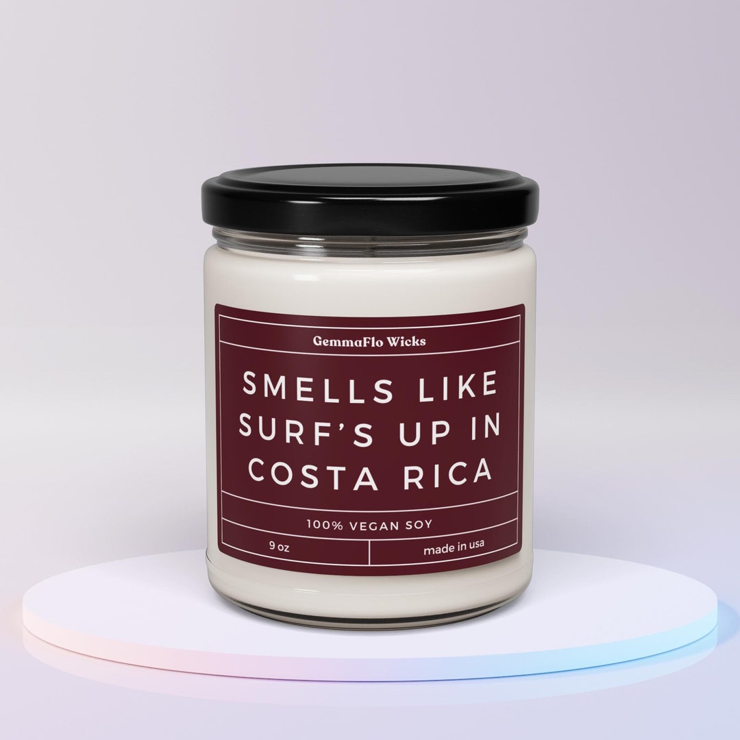 Smells Like Surf's up in Costa Rica Soy Candle Gift for Surfers Home ...