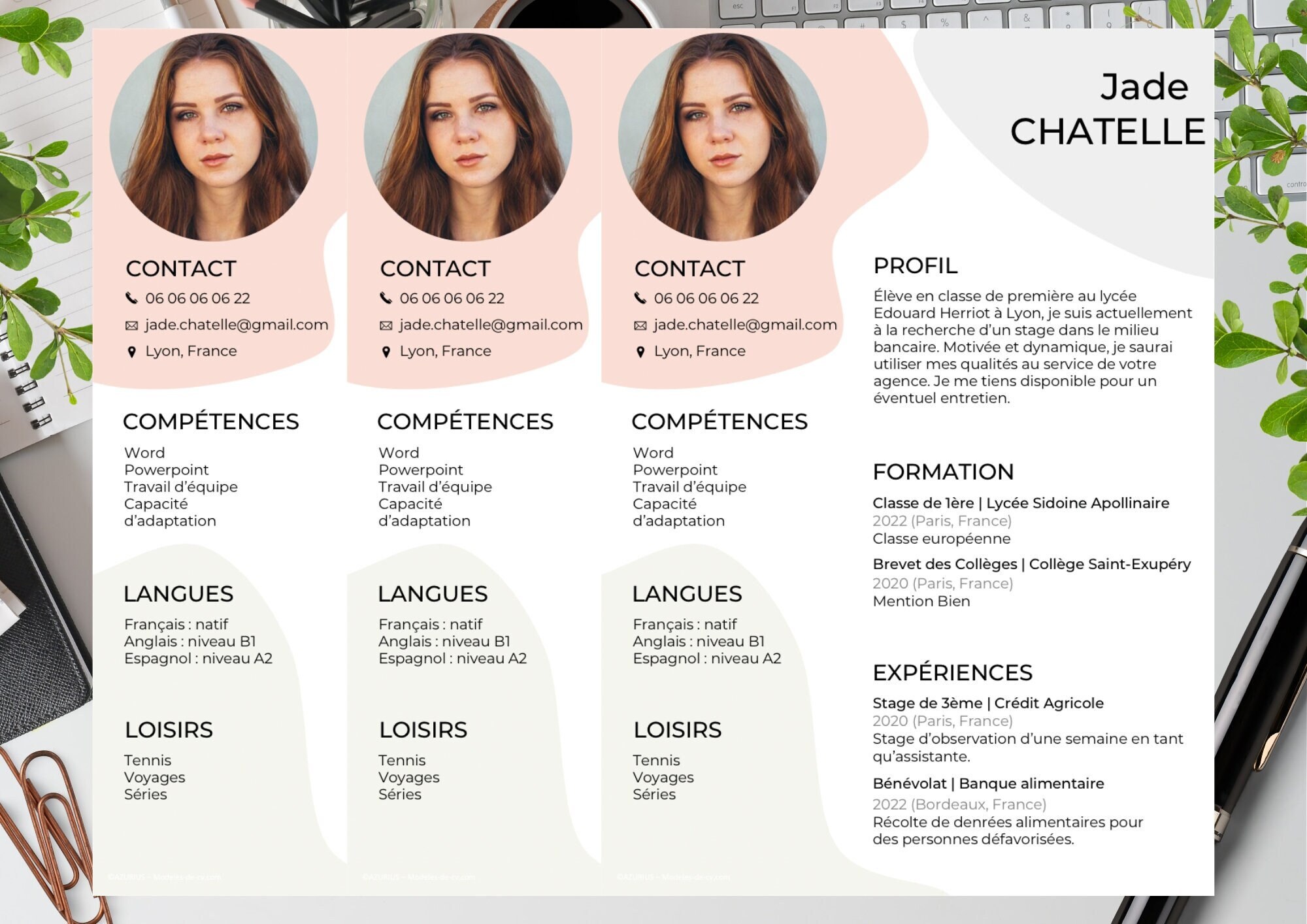 Fully Editable Curriculum Vitae Template Éva Template WORD Version - Etsy Australia