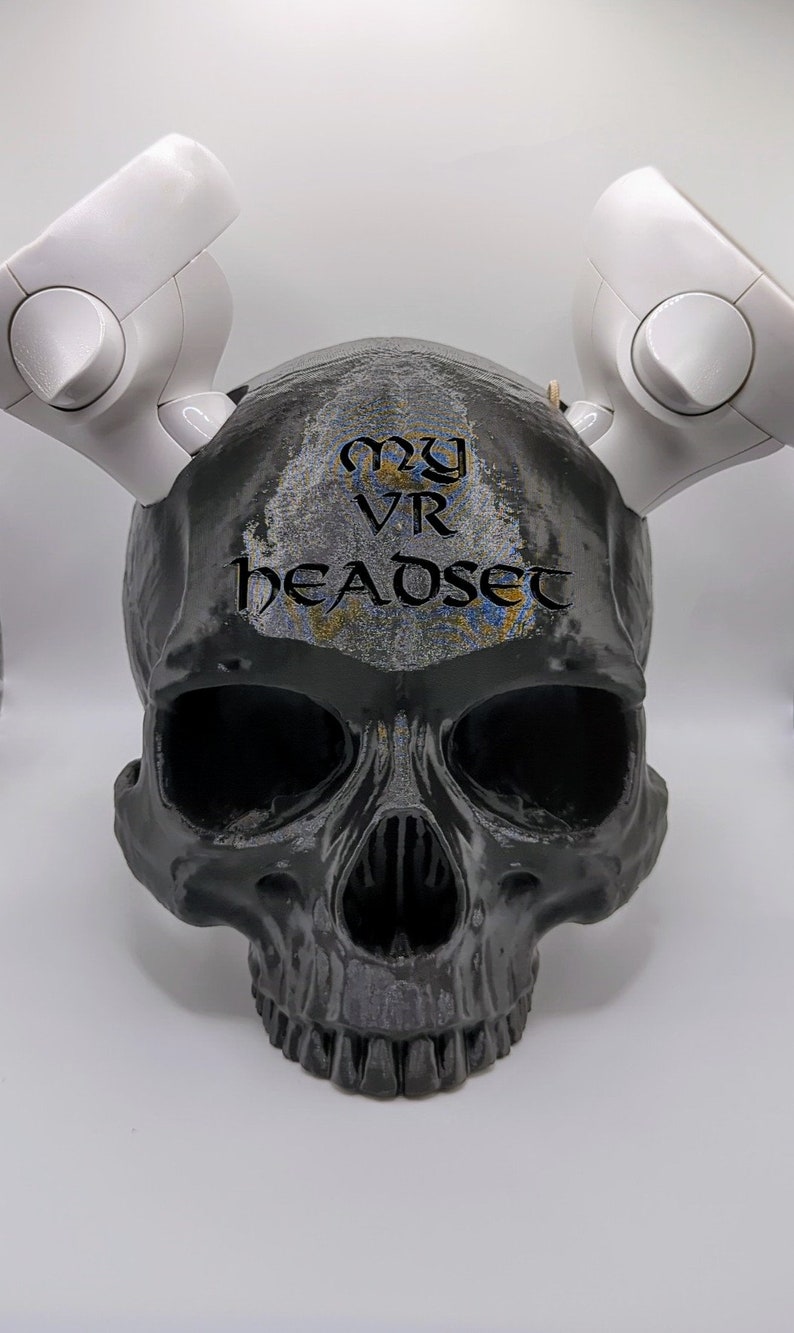 My VR Headset Skull VR Stand VR Holder - Etsy