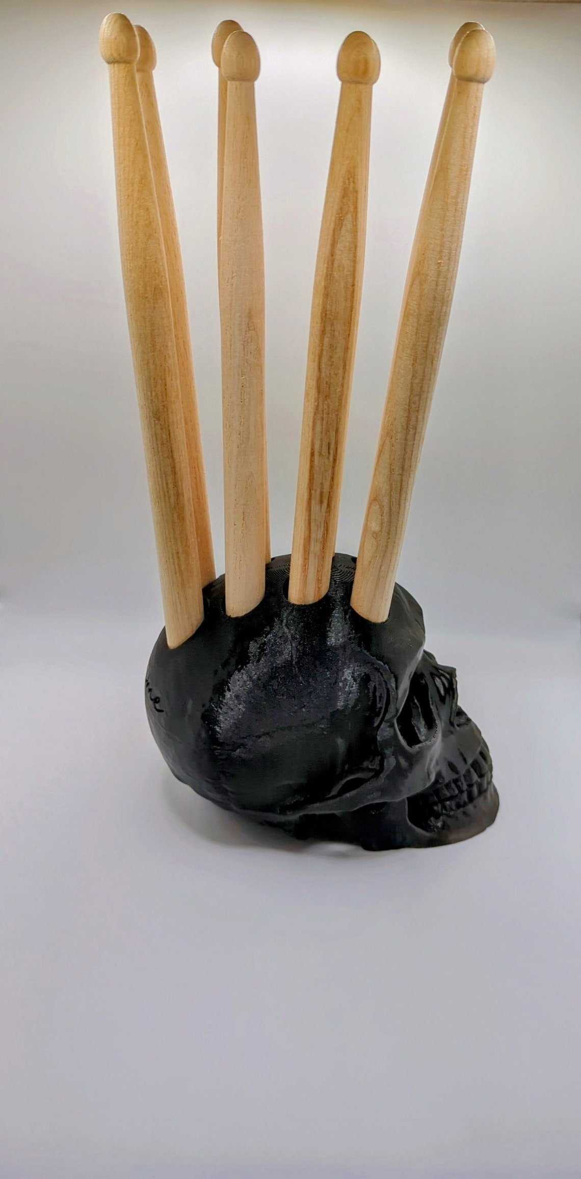 Drum Stick Holder Skull Mohawk, Drummer, Gift, Drumstick Storage - Etsy
