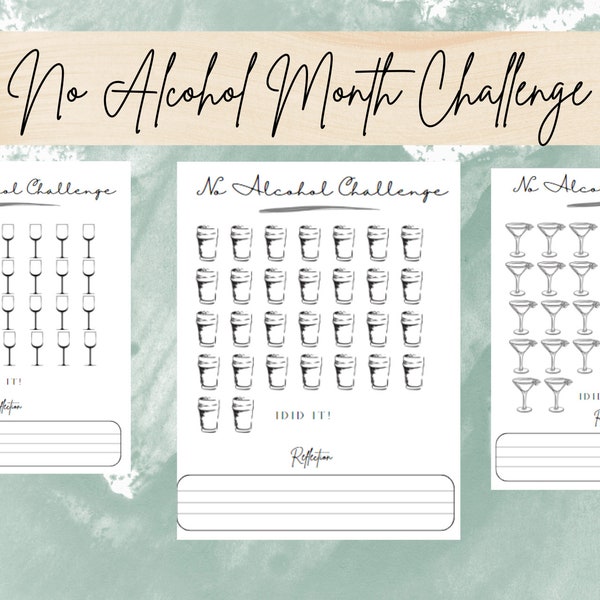 Printable Alcohol Tracker - Etsy