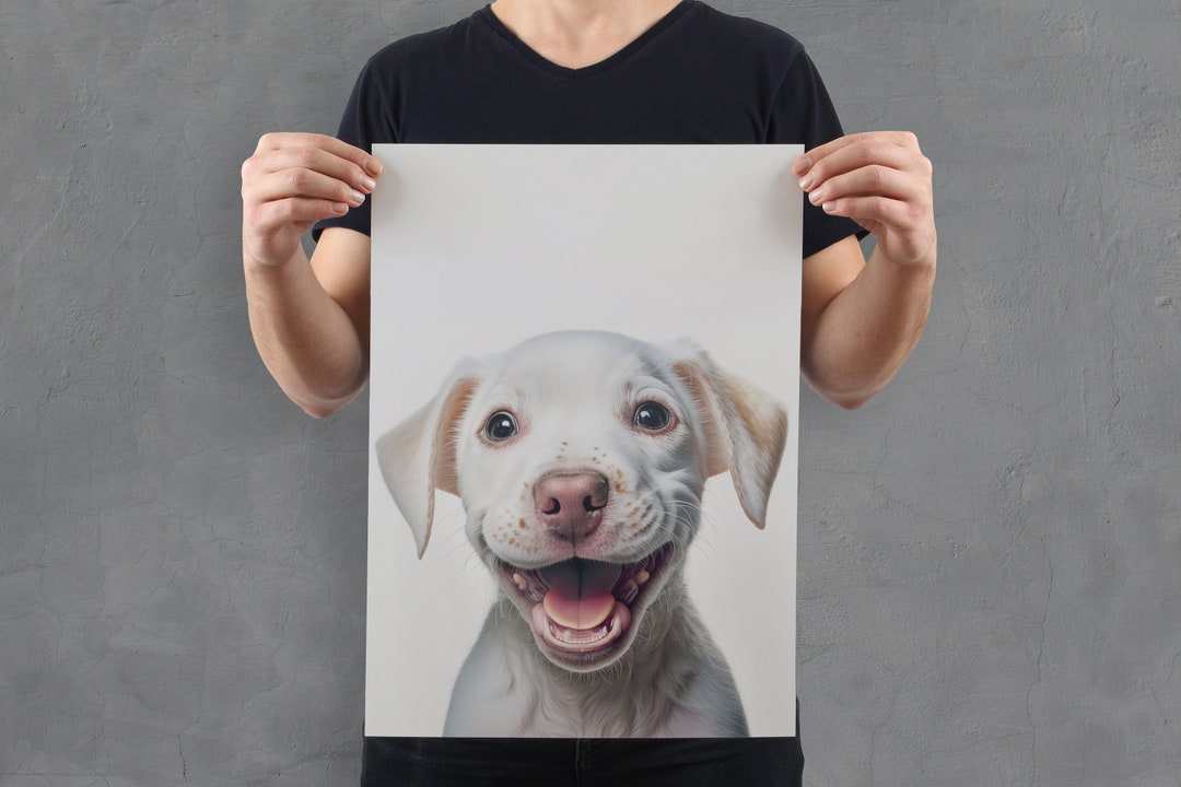 Smiling Pet Print Nursery Dog PRINTABLE Puppy Wall Art Baby Dog Poster ...
